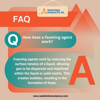 what is Foaming Agent? where it is used? | PDF