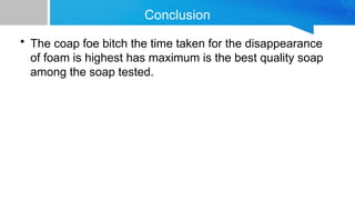 Foaming Capacity of different Soaps.pptx