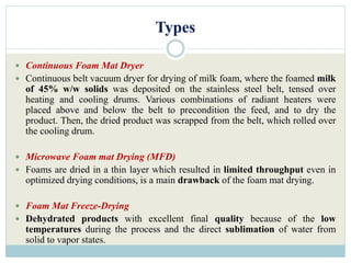Foam mat drying | PPTX