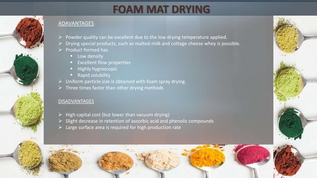 FOAM MAT DRYING TECHNIQUE.pptx | Home Appliances | Home & Garden
