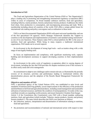 FOA, Food and agriculture organization | PDF