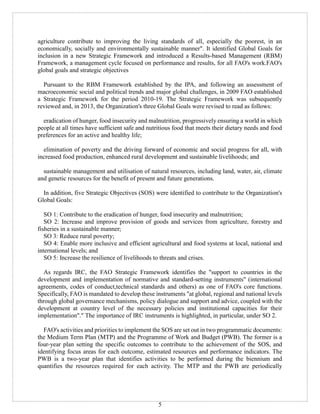 FOA, Food and agriculture organization | PDF