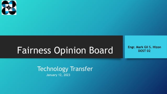 Fairness Opinion Board FOB Presentations | PPTX | Business Accounting ...