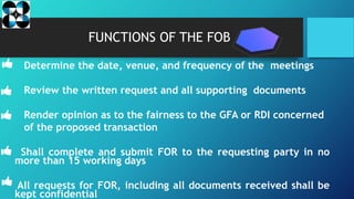 Fairness Opinion Board FOB Presentations | PPTX | Business Accounting ...