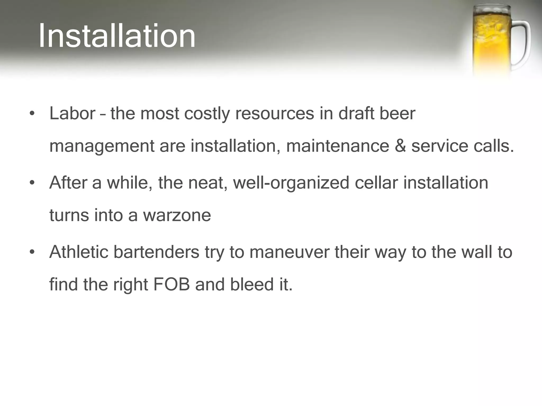 Why to use a Fob detector on your draft beer /Nitro Coffee line | PPT