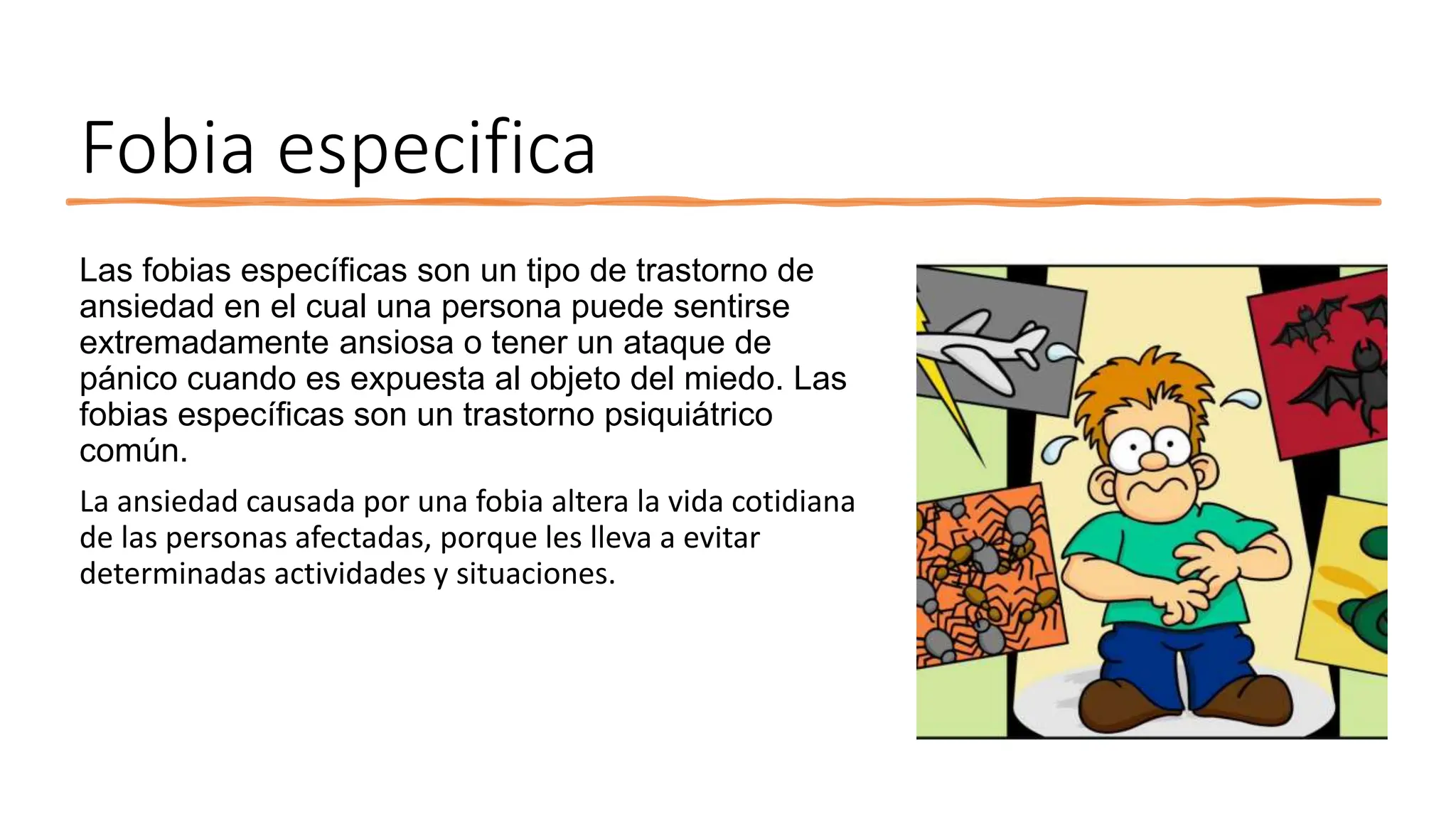 Fobia específica, fobia social y trastorno de ansiedad por separación ...