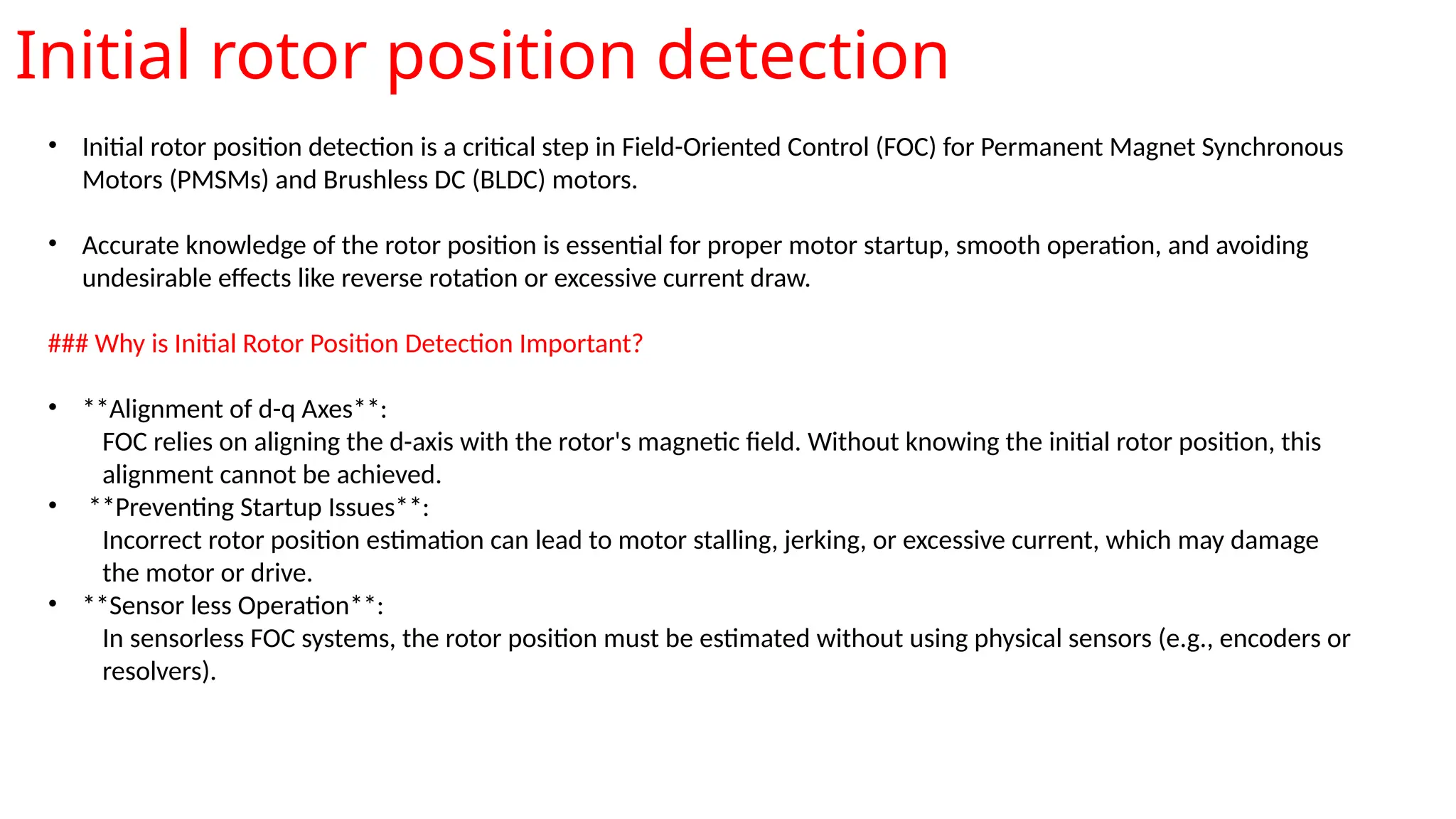 Field oriented control of PMSM motor FOC.pptx