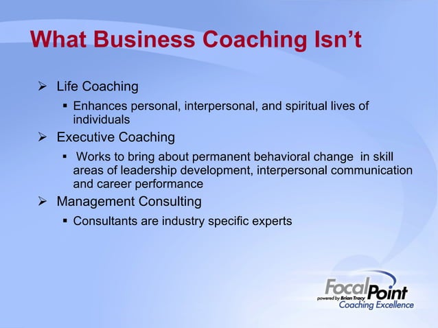 FocalPoint Business Coaching Overview | PPT