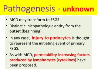 Focal & segmental glomerulosclerosis | PPT