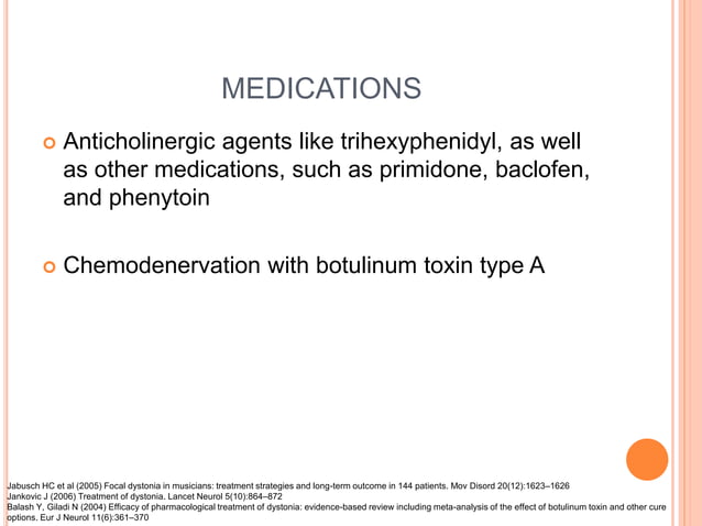 Focal Task Specific Dystonia | PPTX | Brain and Nervous System ...