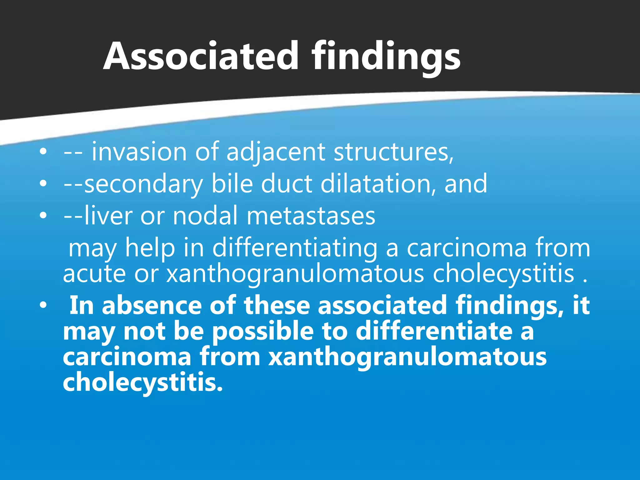 Focal vs diffuse gall bladder wall thickening | PPTX