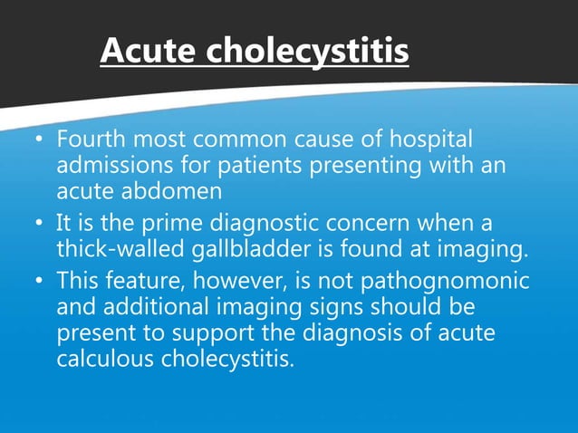 Focal vs diffuse gall bladder wall thickening | PPTX | Digestive ...