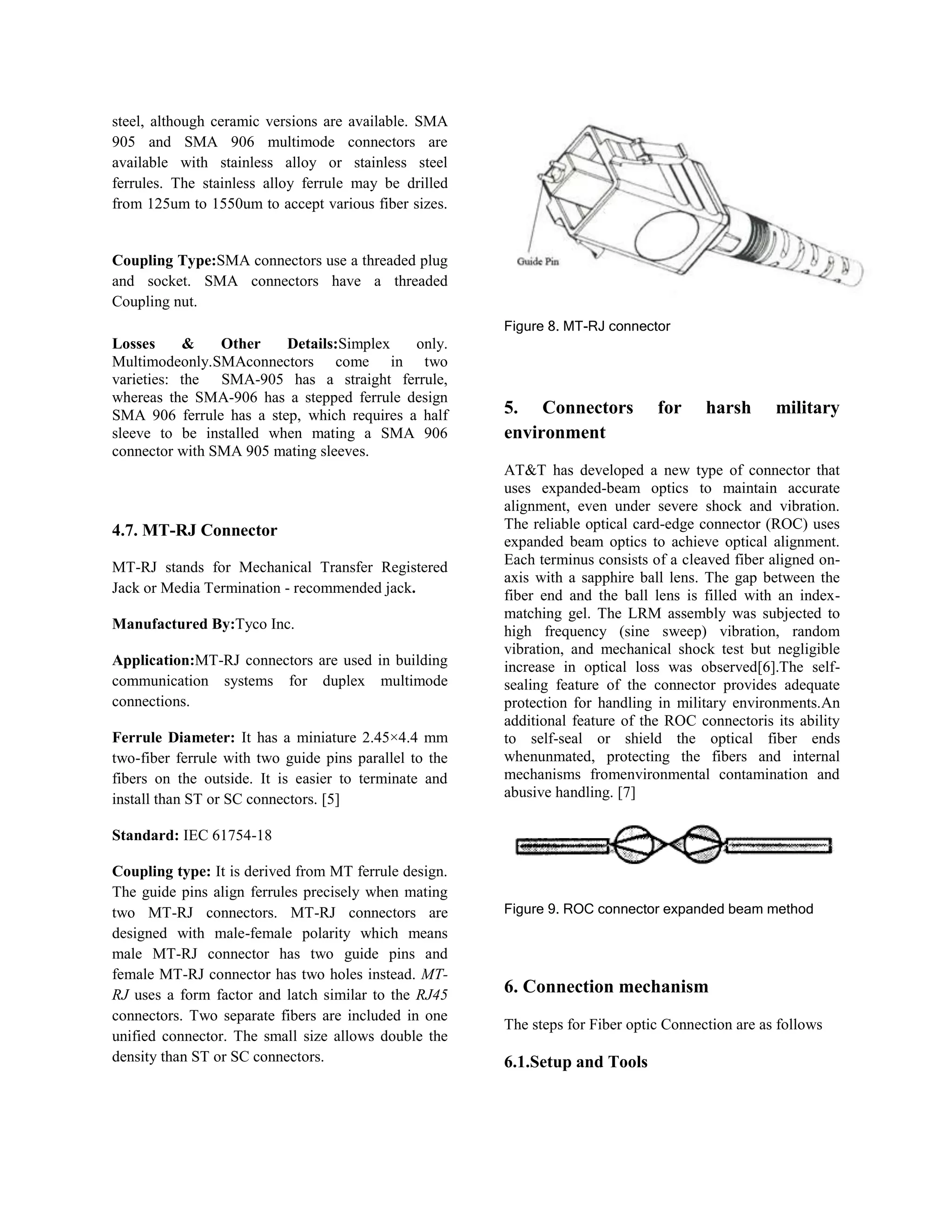 Fiber Optic connector | DOCX