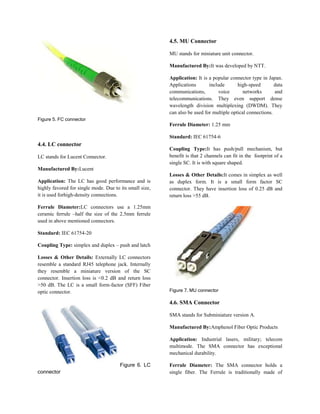 Fiber Optic connector | DOCX