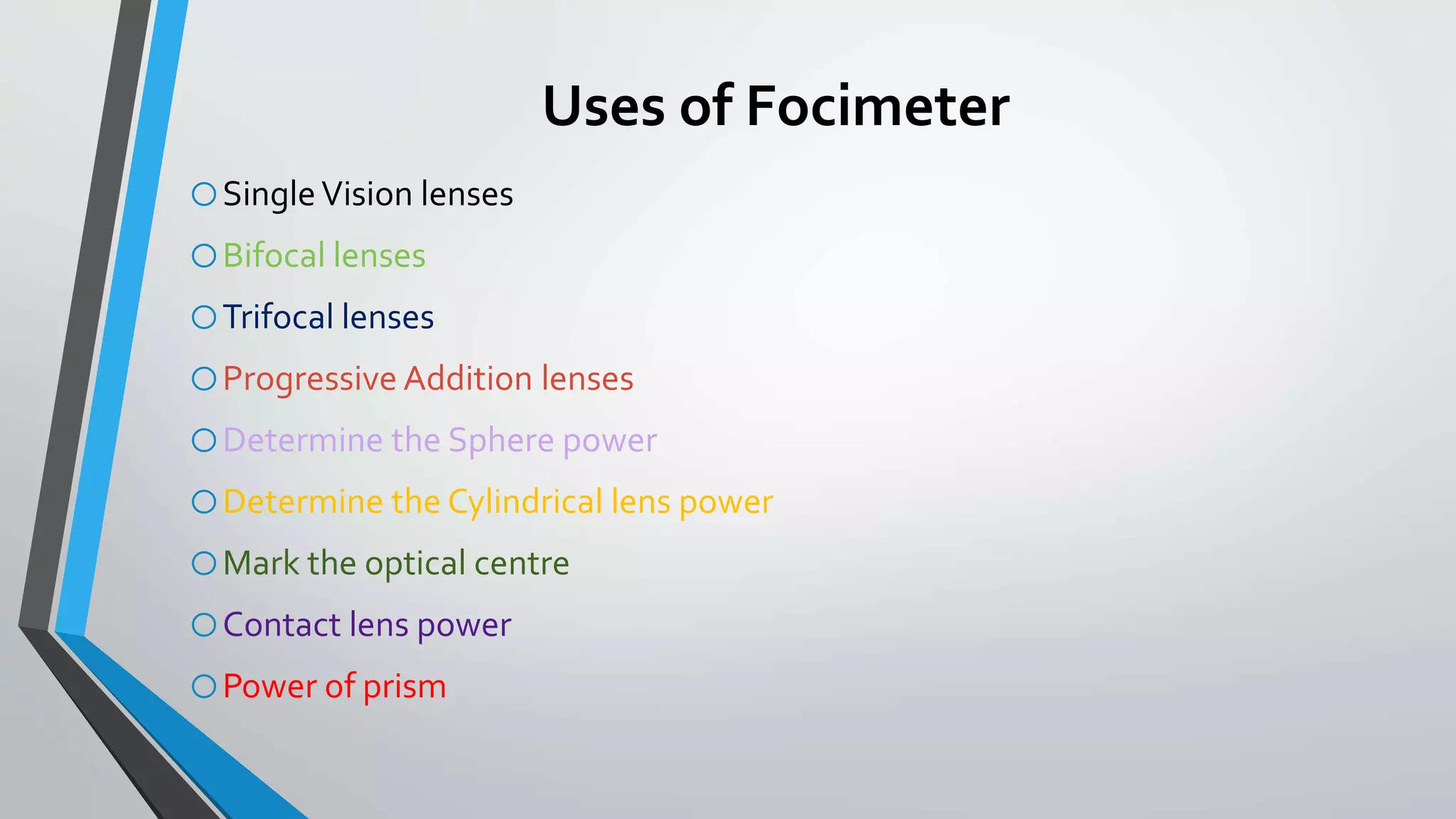 Lensometry (Focimeter) | PPTX