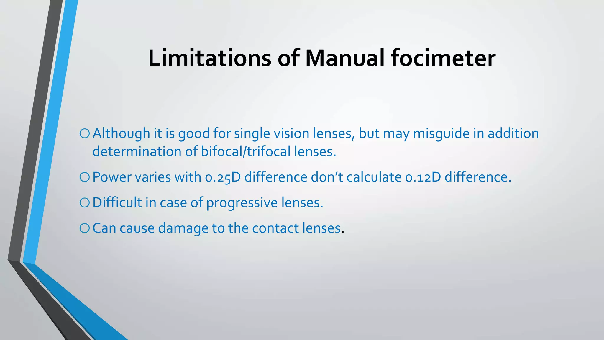 Lensometry (Focimeter) | PPTX