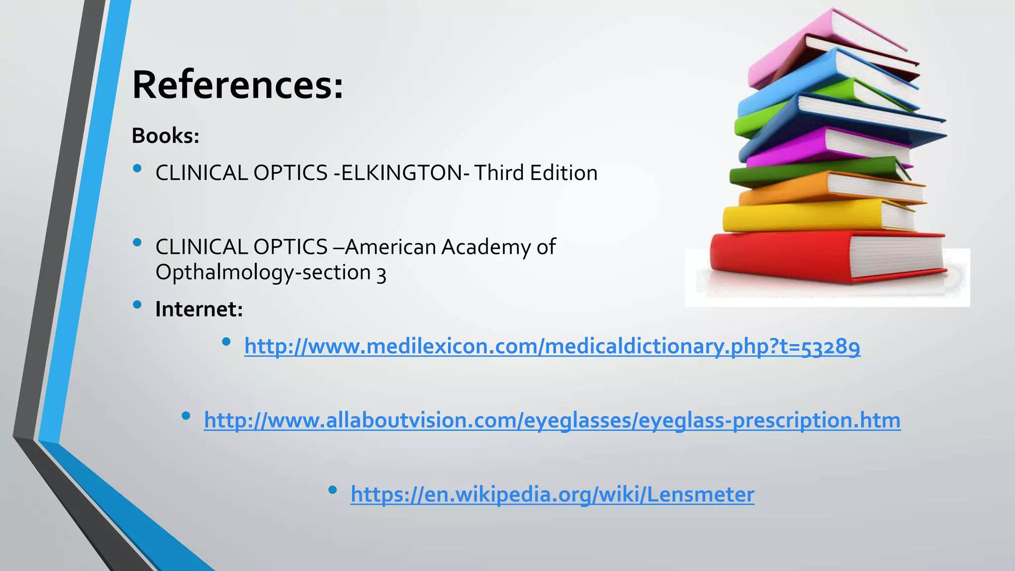 Lensometry (Focimeter) | PPTX