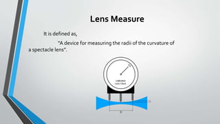 Lensometry (Focimeter) | PPTX