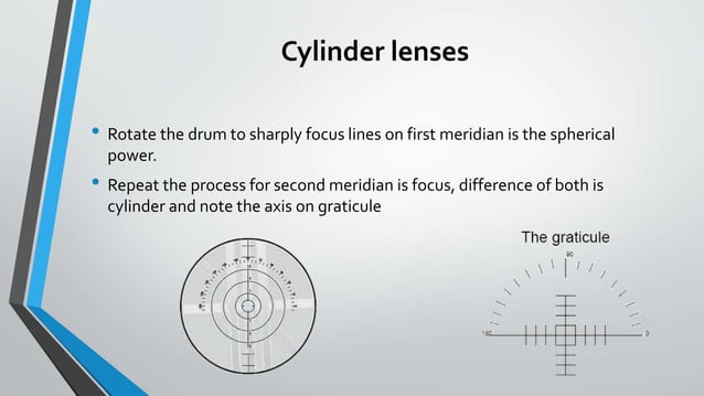 Lensometry (Focimeter) | PPTX | Eye and Vision Conditions | Diseases ...