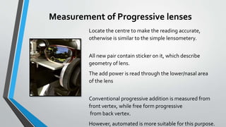 Lensometry (Focimeter) | PPTX