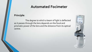 Lensometry (Focimeter) | PPTX