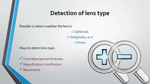 Lensometry (Focimeter) | PPTX | Eye and Vision Conditions | Diseases ...