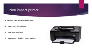 printer and its types in computer fundamentals.. | PPTX