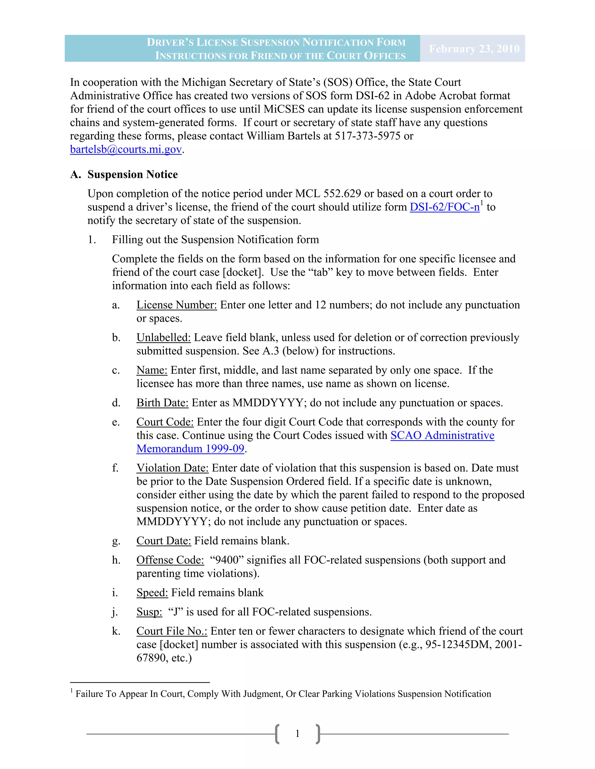 Foc sos lic_suspforminstr | PDF