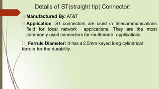fiber optic communication connectors | PPT