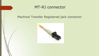 fiber optic communication connectors | PPT