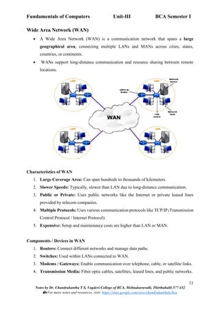 Fundamentals of Computers(FOC): Unit-III Operating Systems , Computer ...