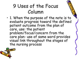 Focus-Charting-in-Pedia-Ward.pptx | Diseases and Conditions | Medical ...