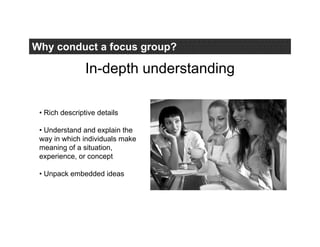 Focus-Groups-PPT_ Basics and further discussion | PDF