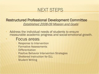 Focus On Student Learning Final | PPT
