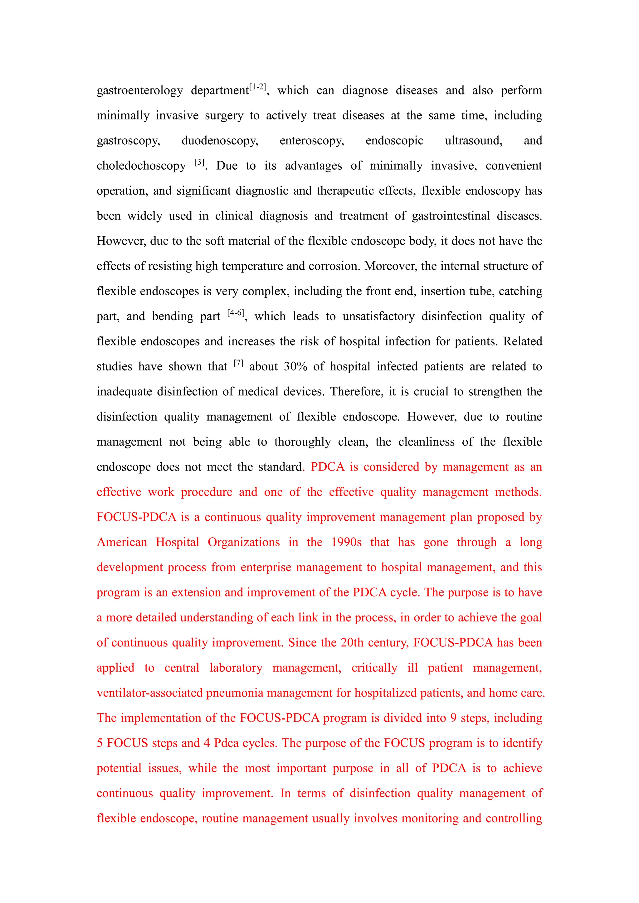 Study on the Impact of FOCUS-PDCA Management Model on the Disinfection ...