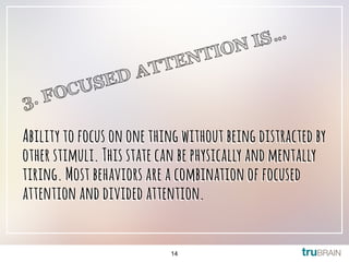 Focus and Attention | PDF