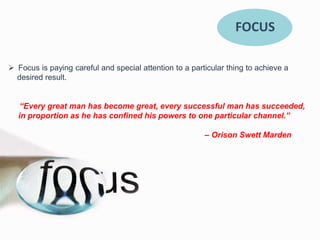 Focus and ways to improve focus | PPT