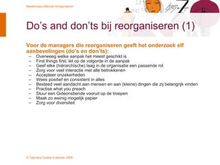 Focus Aoo Presentatie Masterclass Effectief Reorganiseren.Ppt