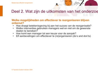 Focus Aoo Presentatie Masterclass Effectief Reorganiseren.Ppt