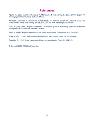 Focused Neurological Assessment | PDF