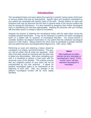 Focused Neurological Assessment | PDF