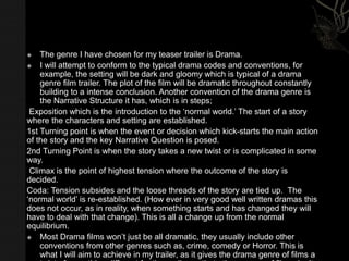 Focused genre research | PPTX | Drama | Genres