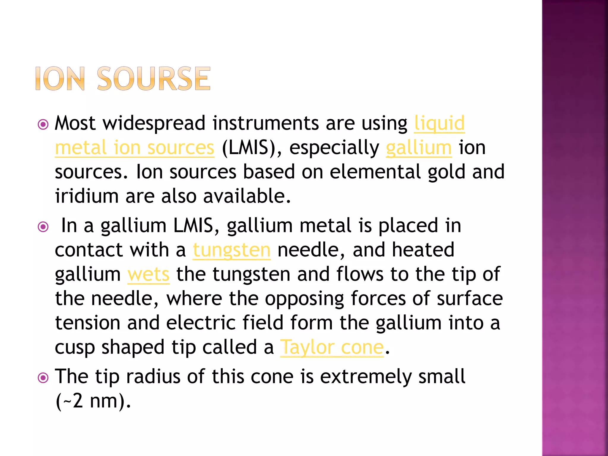 Focused ion beam lithography | PPTX