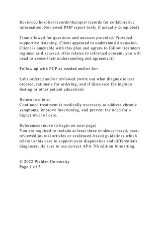 FOCUSED SOAP NOTE FOR SCHIZOPHRENIA SPECTRUM, OTHER PSYCHOTIC, AND.docx