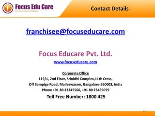 Focus educare franchisee presentation | PPT