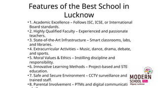 Schools in Lucknow: A Gateway to Academic and Personal Growth | PPTX