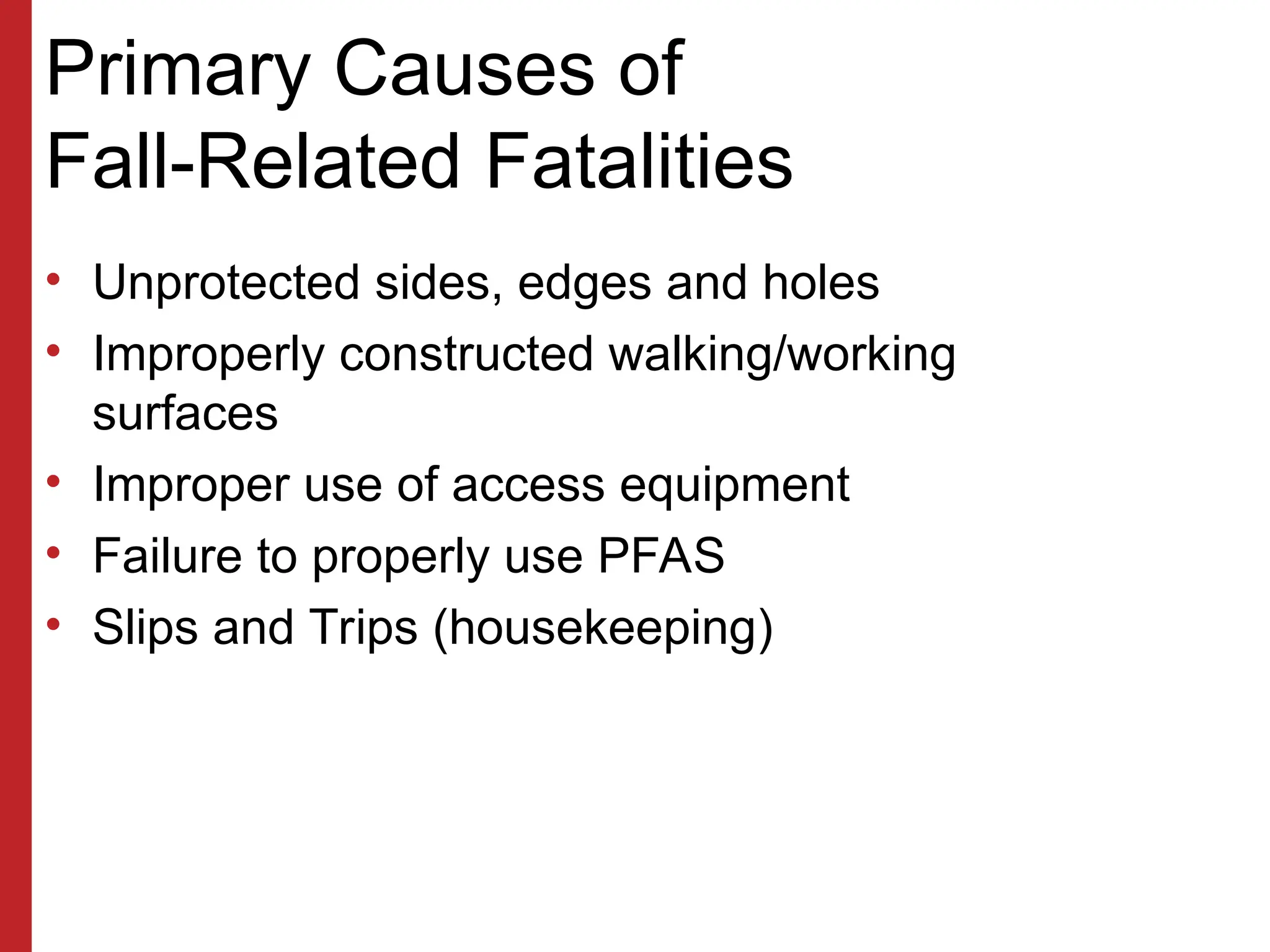 Focus Four Safety Training presentation. | PPT
