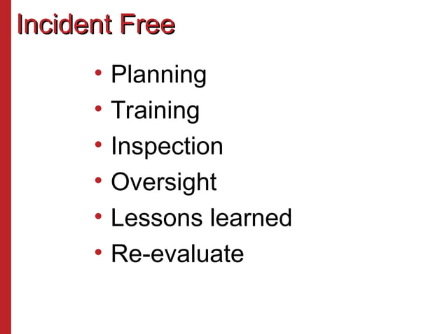 Focus Four Safety Training presentation. | PPT