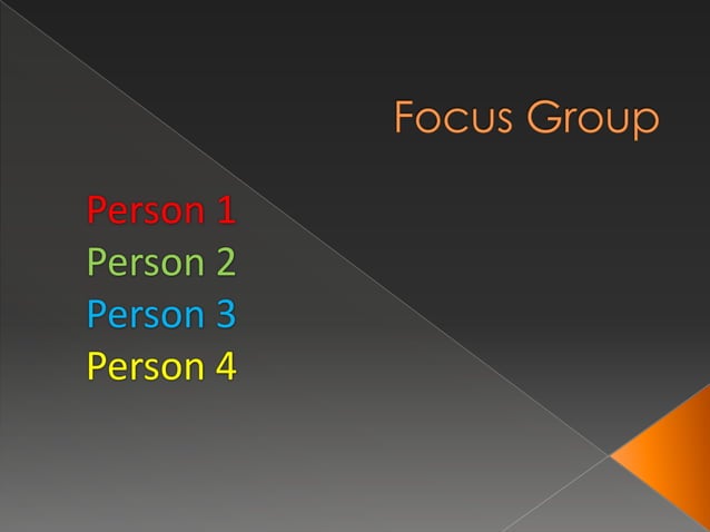 Focus Group | PPT