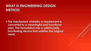 Engineering Design Methods | PPTX